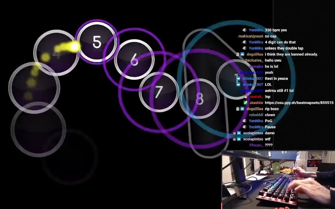 【osu 转载】Ryuk 的狂暴耐力和手速_哔哩哔哩bilibili