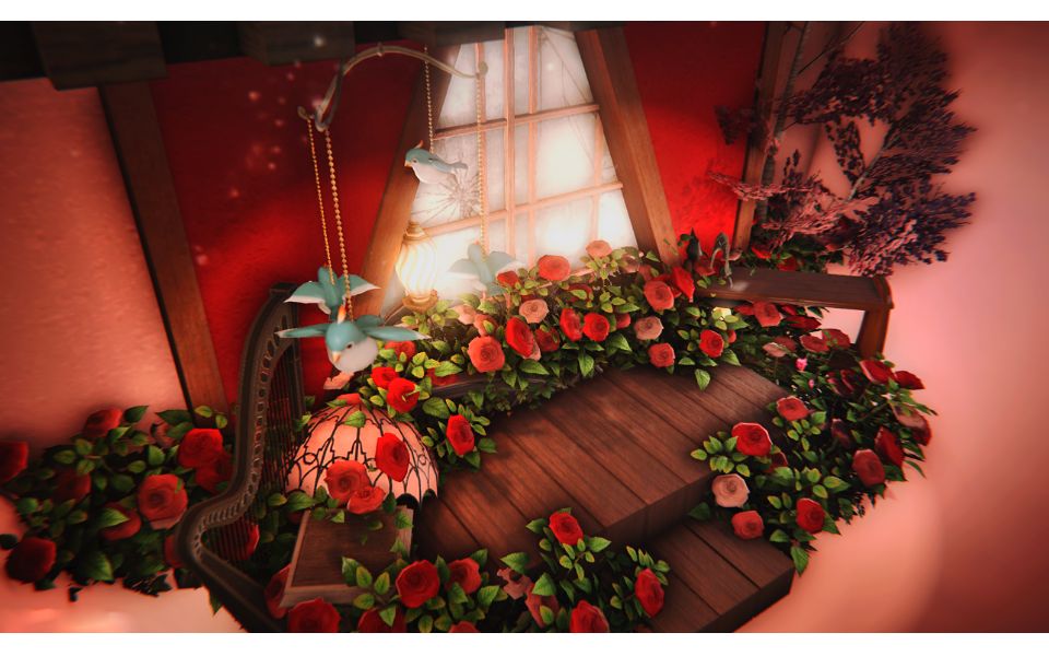 【FF14装修展示】Kiss For The Roses~恋人节主题摄影棚_哔哩哔哩_bilibili
