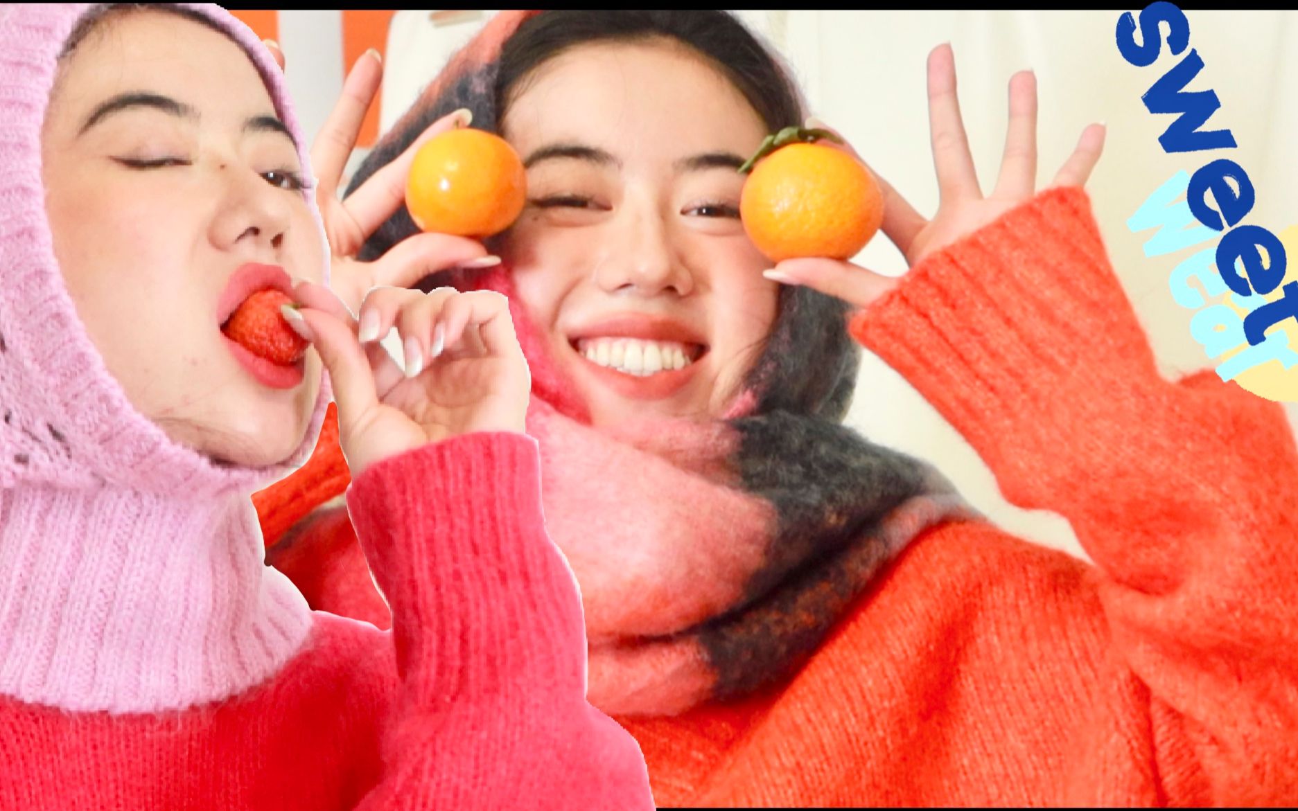 【尤那沙】又甜又时髦！冬天穿亮色指南 165cm｜49kg - 哔哩哔哩