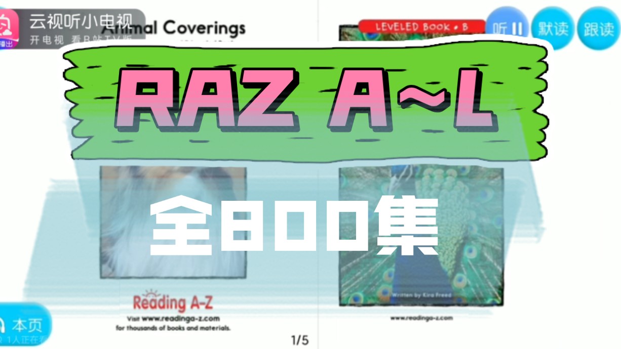 【RAZ B】精讲分级阅读A-L 全800集 泱妈阅读营-crooked2104-Raz-哔哩哔哩视频