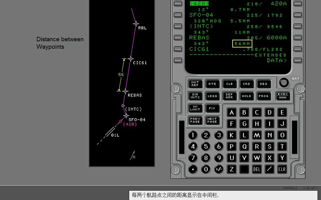 B737-300 Flight CBT-3040504-FMC LEGS (#017)_哔哩哔哩_bilibili