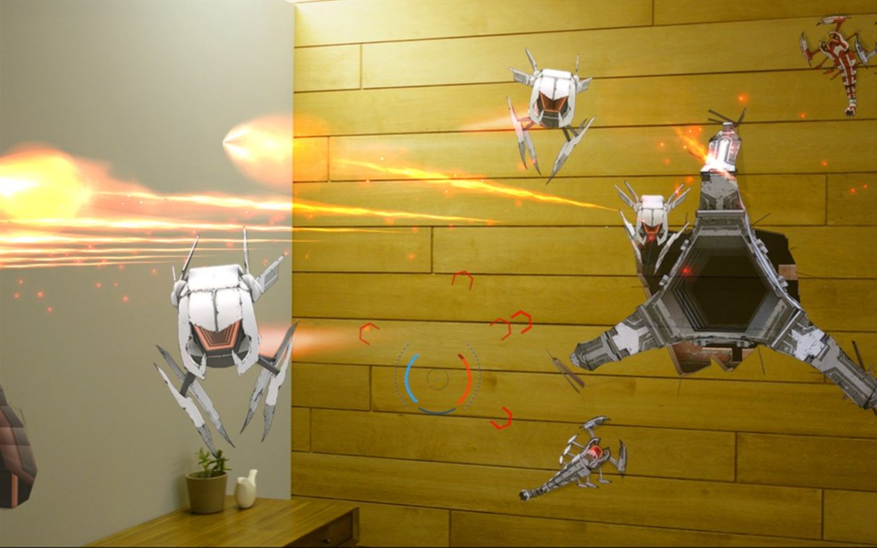 【HoloLens2】RoboRaid剧情流程（混合现实平台下的射击游戏）_哔哩哔哩 (゜-゜)つロ 干杯~-bilibili