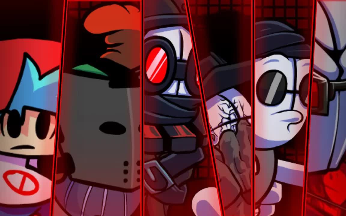 FNF Tricky V2 Mod All Menu Characters and their Menu Theme Leitmotifs