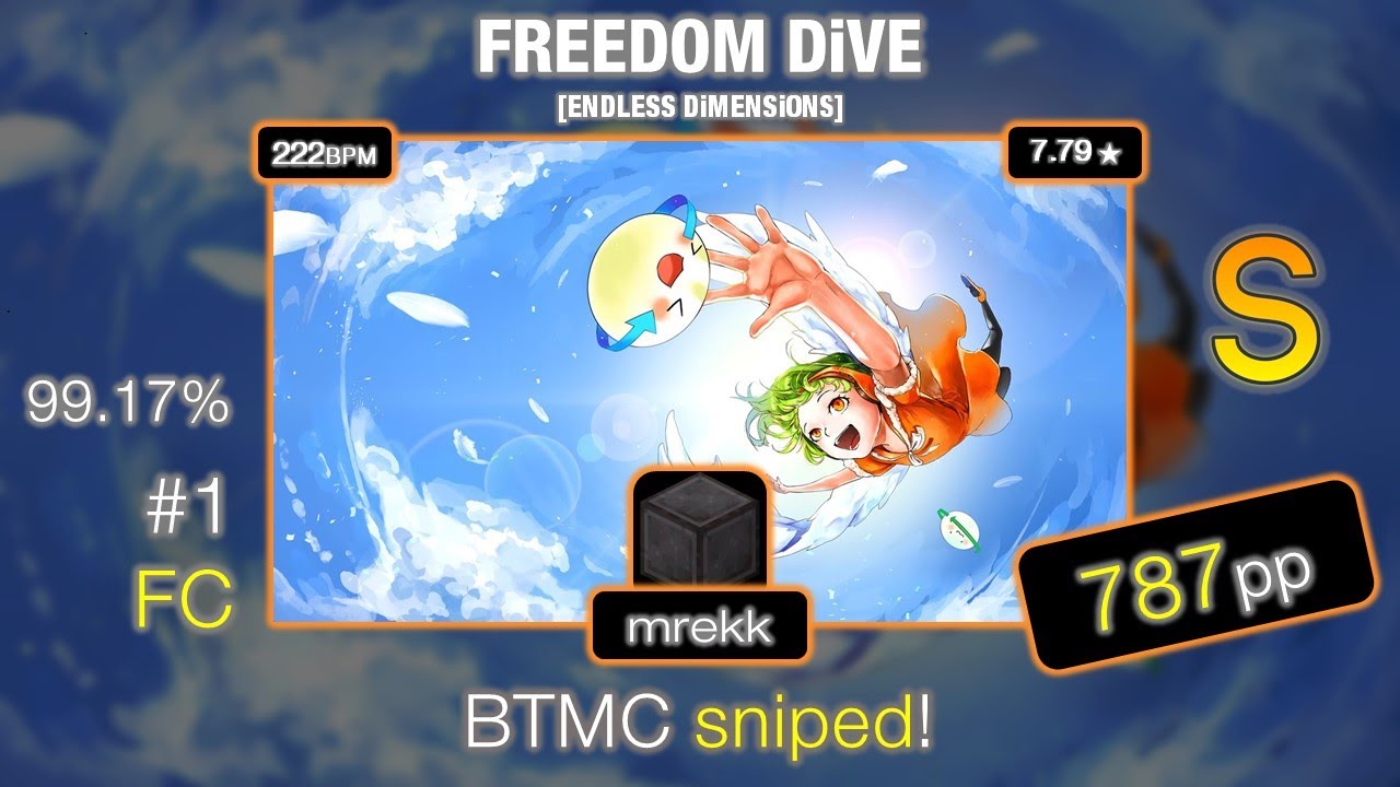 [Live] mrekk | xi - FREEDOM DiVE [ENDLESS DiMENSiONS] 99.17% | FC #1 ...