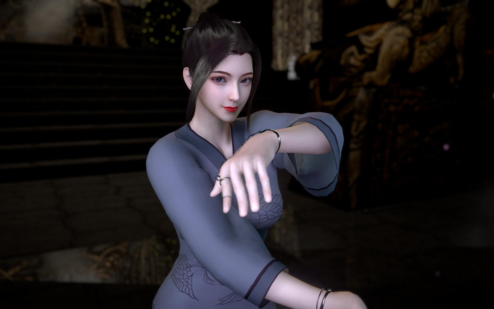 唐紫尘国漫女神龙蛇演义VAM3D动画虚拟美女3D动画