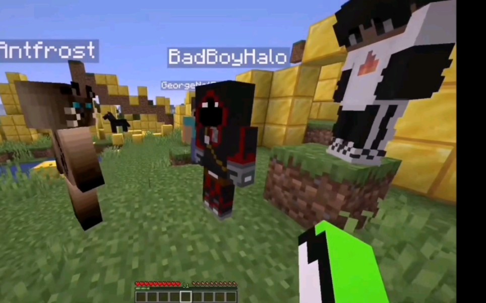 Bad VS 4 Hunters 当Dream变成了猎人 Bad变成通关者时会发生什么_哔哩哔哩_bilibili