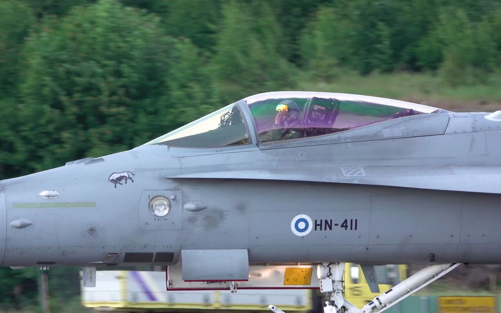 Turku Airshow 2023 - DH Vampire Trainer. And F-18 formation_(1080P_HD ...