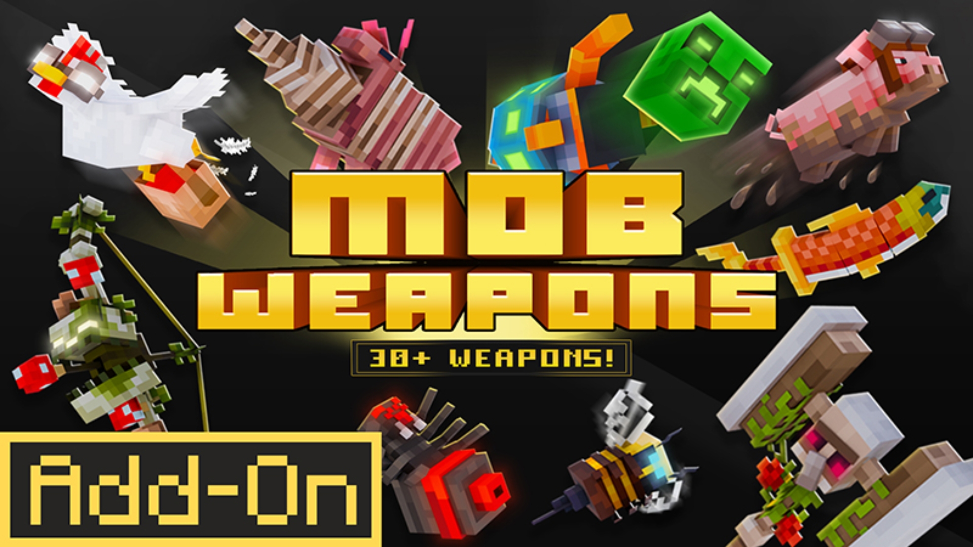 [Add-On]Mob Weapons-我的世界市场包免费下载-Minecraft Marketplace Mob Weapons-藤白巧-藤 ...