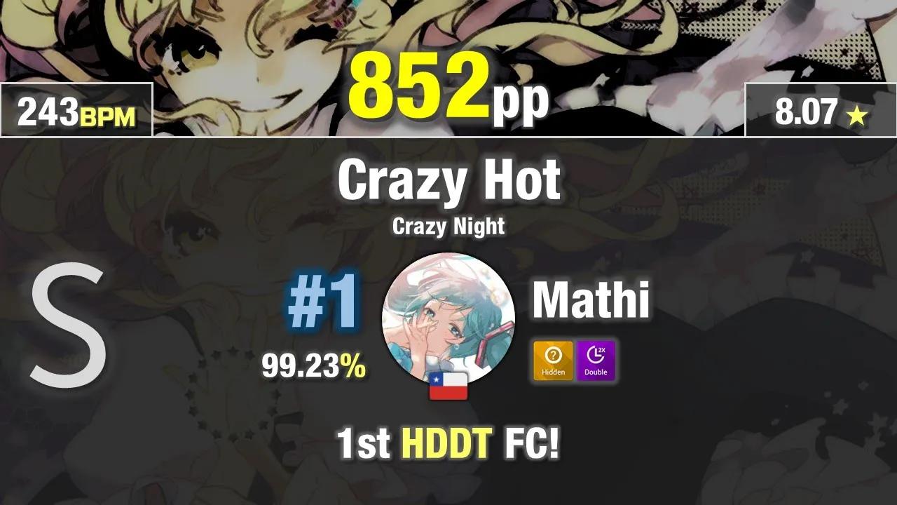 Mathi | Sakaue Nachi - Crazy Hot [Crazy Night] 99.23% | 1st HDDT FC #1 ...