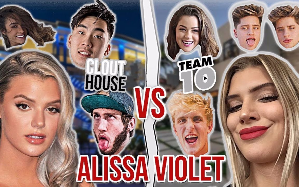 Alissa Violet Best Moments Team 10 vs Clouthouse_哔哩哔哩_bilibili
