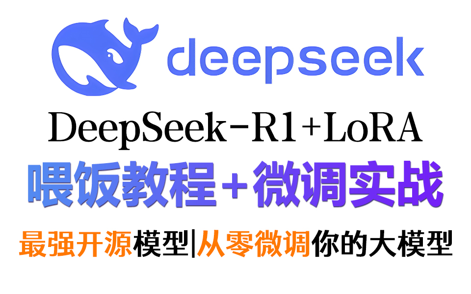 【喂饭教程】10分钟教会你DeepSeek R1模型Lora微调训练，适合借鉴学习，保姆级教程！打造你的专属行业大模型，全程干货无废话，草履虫 ...