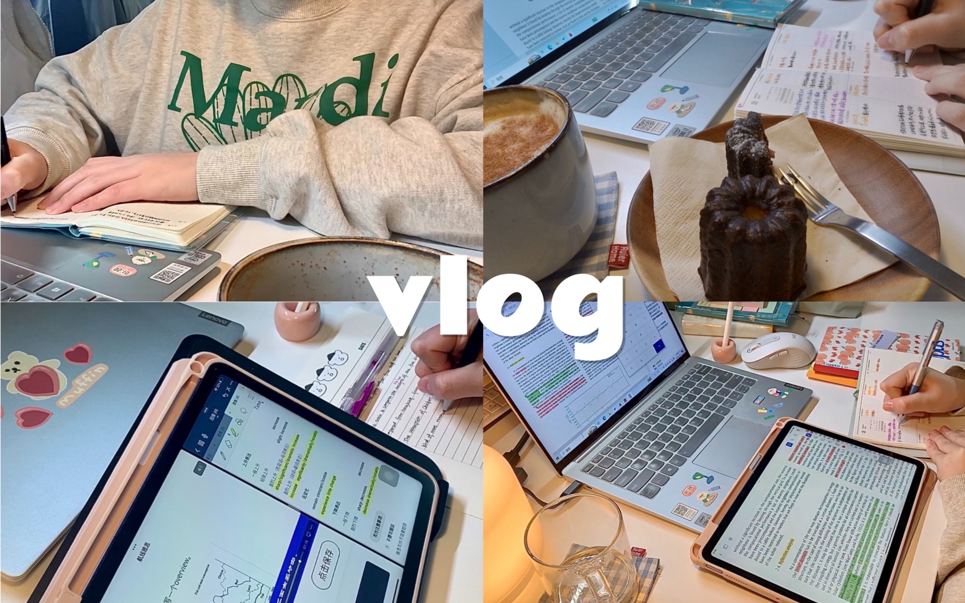 Study vlog🍇晚间高效3h学习记录·戒掉手机瘾-葡萄wpt-葡萄wpt-哔哩哔哩视频