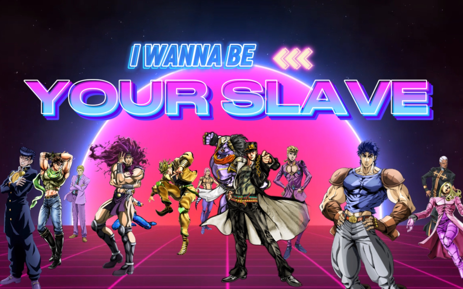 【AI JOJO团合唱】《I WANNA BE YOUR SLAVE》-AI乐子银-AI乐子银-哔哩哔哩视频