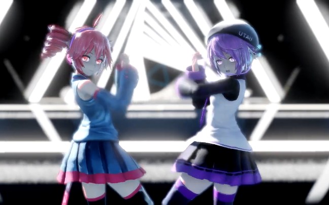 【Defoko x 重音Teto】 Gimme×Gimme 【MMD/UTAUカバー cover 】_哔哩哔哩_bilibili