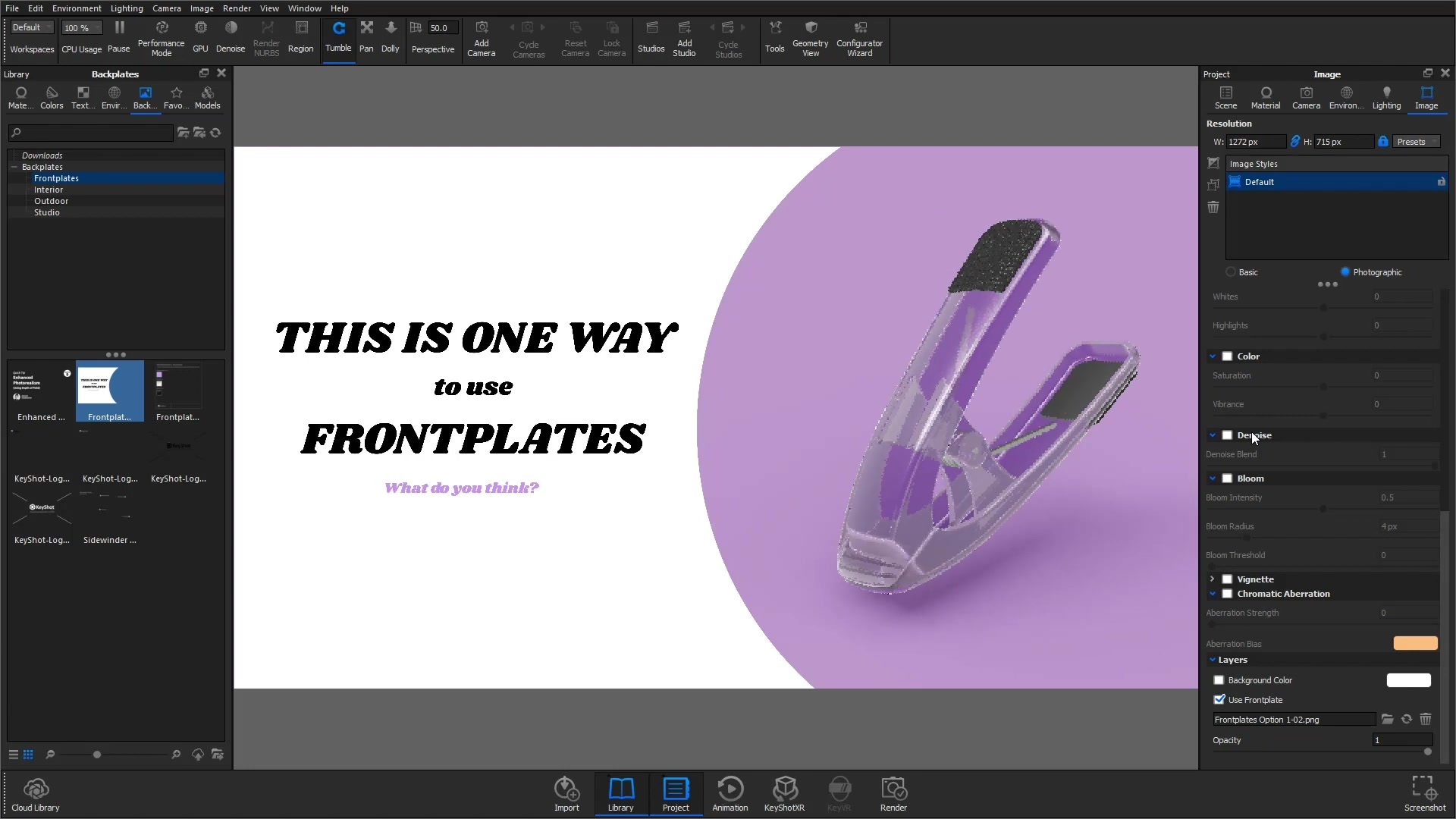 KeyShot 9 使用前置模板快速出效果图_哔哩哔哩_bilibili