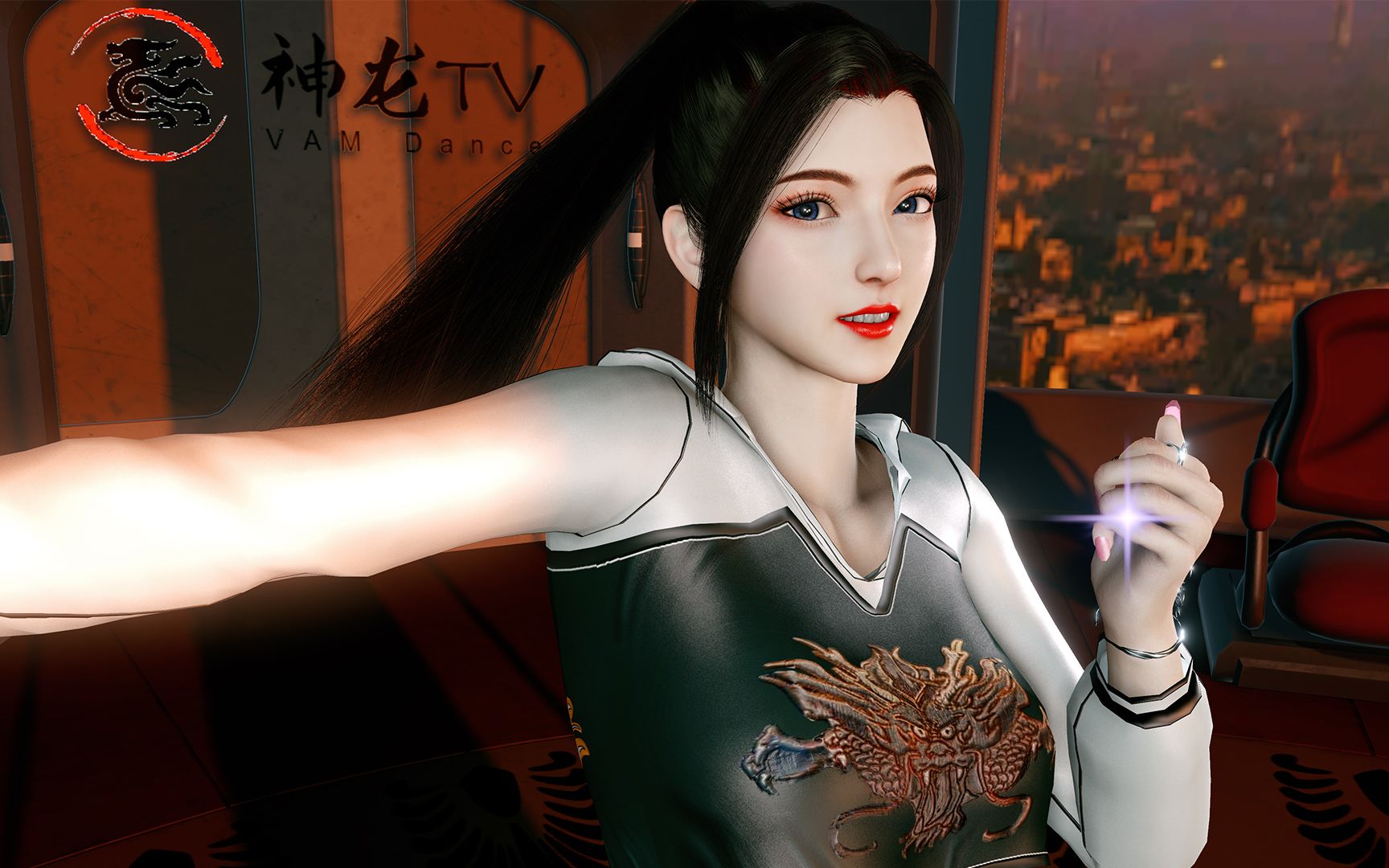 唐紫尘国漫女神龙蛇演义VAM3D动画虚拟美女3D动画