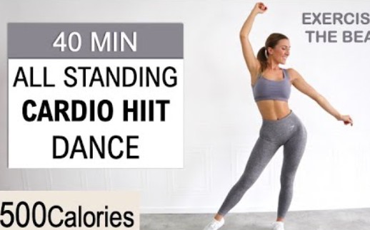 【Eleni Fit】『站立欢乐』40分钟500卡全程站立有氧舞蹈HIIT... - 哔哩哔哩