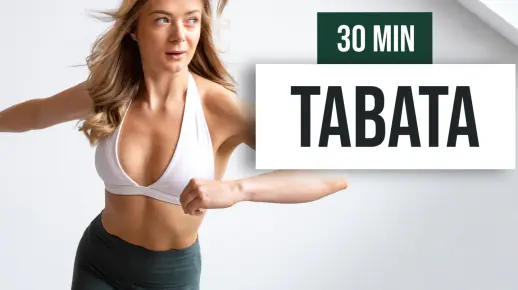 【安娜growingannanas】28天健身挑战12 - 30分钟爆汗TABATA_哔哩哔哩_bilibili