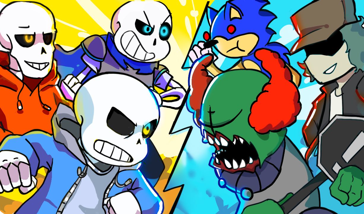 如果SANS AUS遇到FNF MODS【Undertale与FNF动画】-CyberLegends动画-CyberLegends动画-哔哩哔哩视频