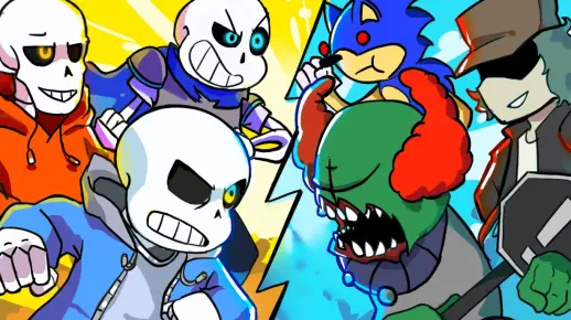 如果SANS AUS遇到FNF MODS【Undertale与FNF动画】-CyberLegends动画-CyberLegends动画-哔哩哔哩视频