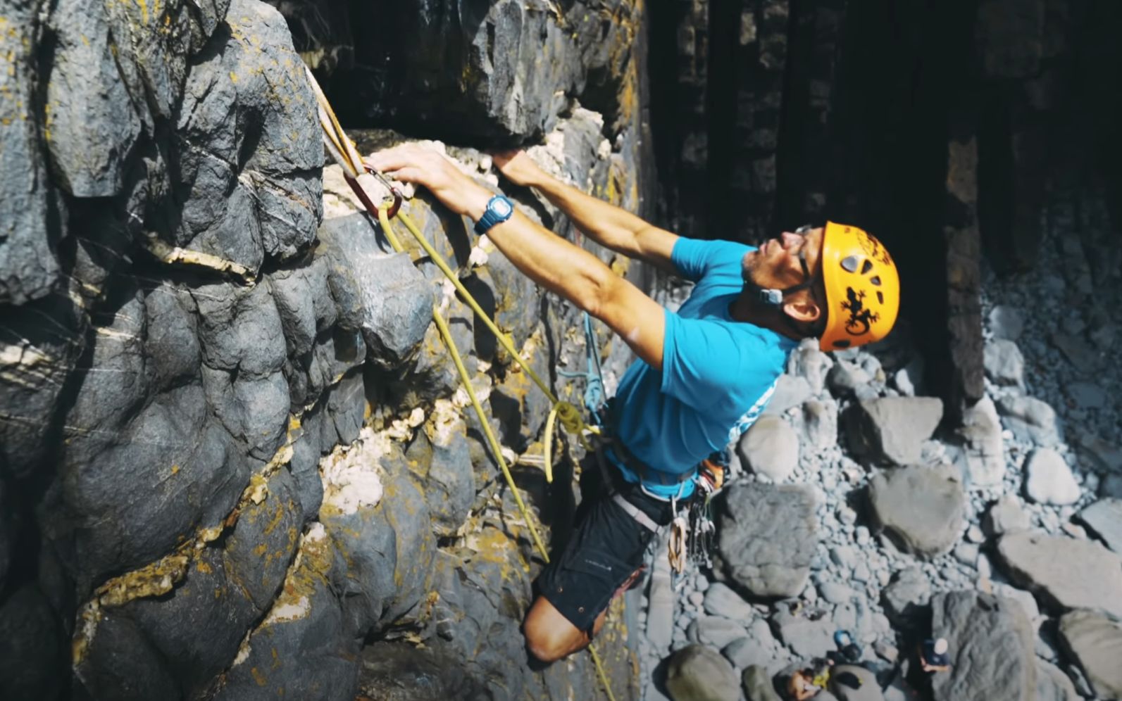 [攀岩] Lower Sharpnose - A Cornish climbing classic_哔哩哔哩_bilibili