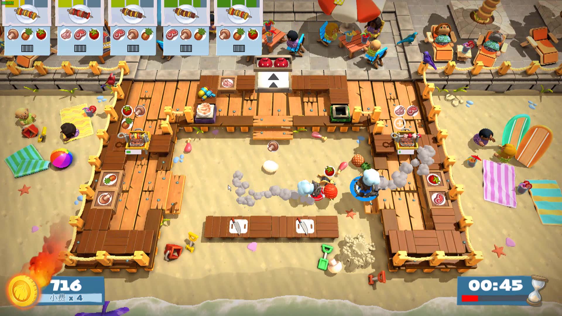 【overcooked2 海陆大餐】四星实况合集_哔哩哔哩_bilibili
