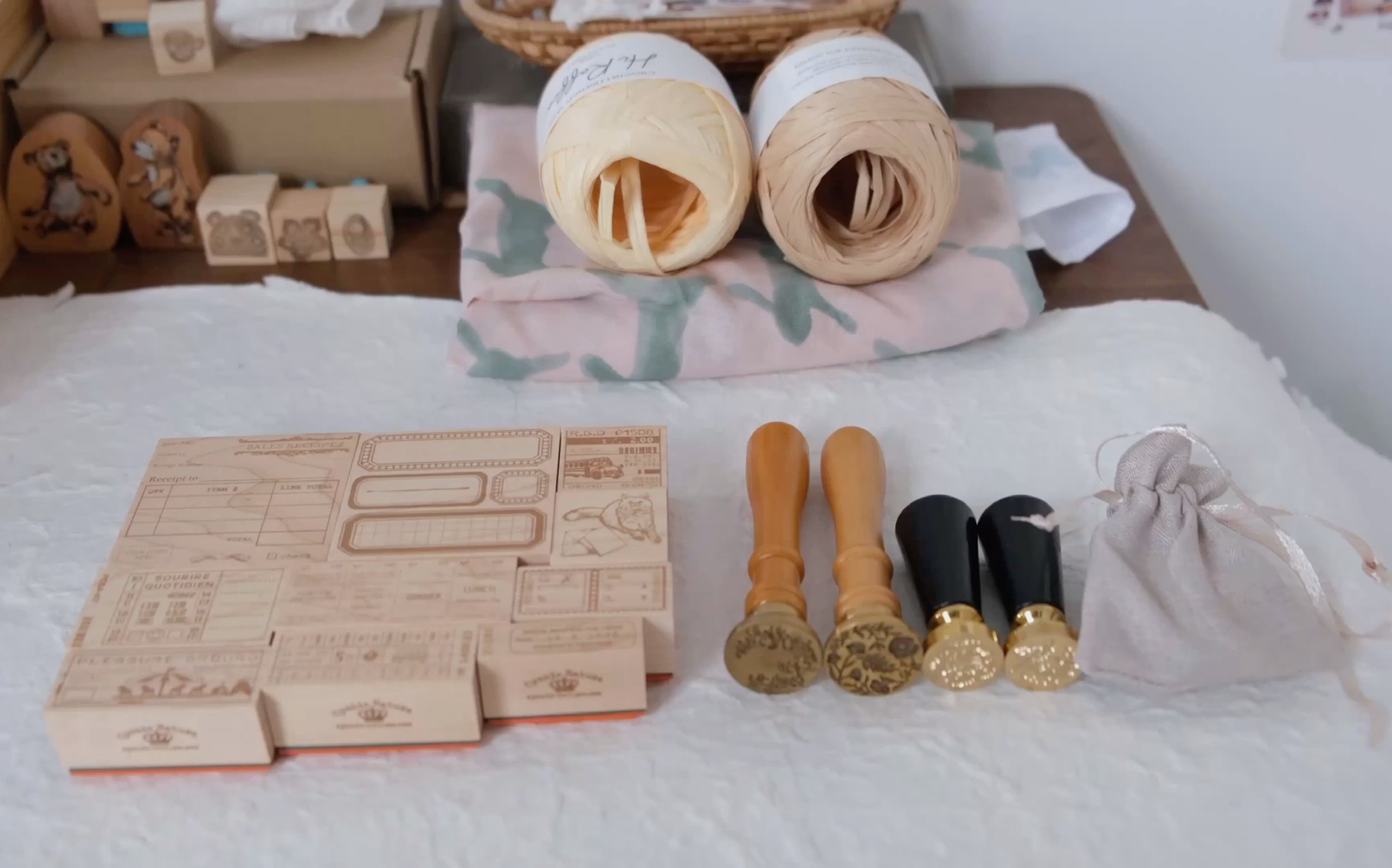 八月手帐购物分享｜cyanic nature印章 火漆 皆川明 线｜清凉的夏末｜_哔哩哔哩_bilibili