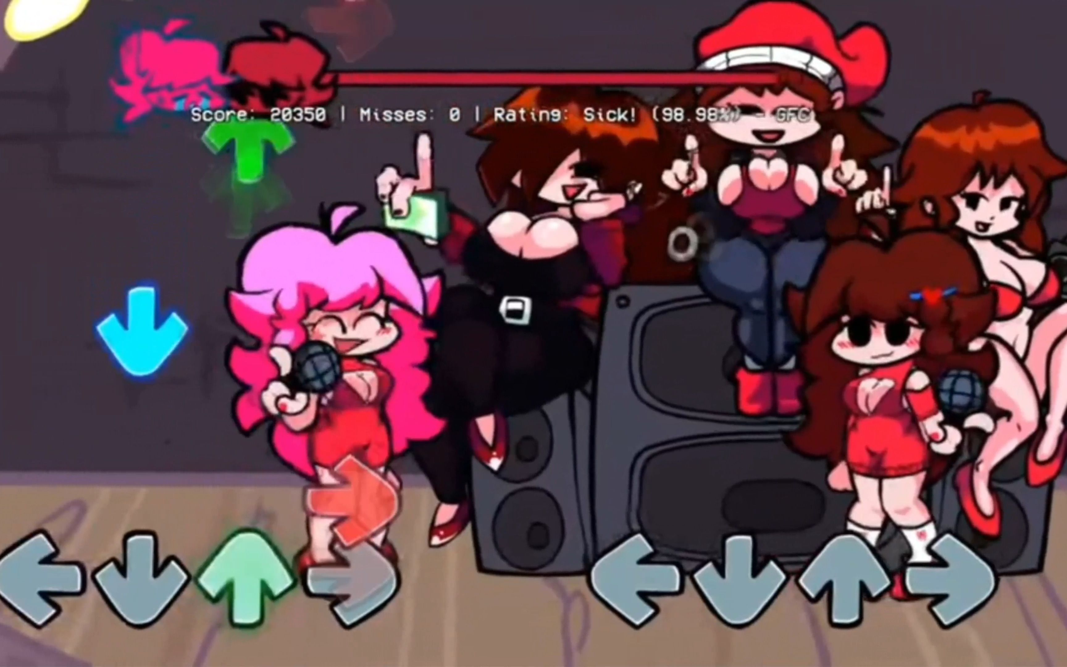 【FNF贴图展示】Rapper GF二次更新？！贴图更涩了 Rapper GF V2 [+FLA files]