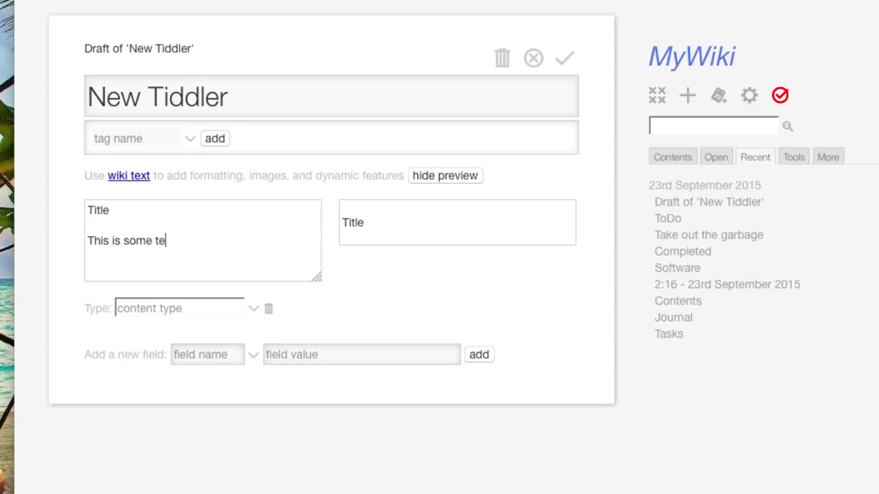 TiddlyWiki教程合集（全8集）_哔哩哔哩_bilibili