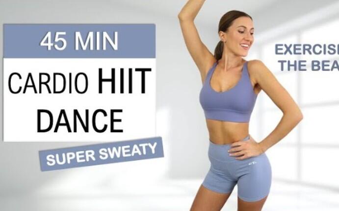 【Eleni Fit】45分钟500卡暴汗有氧节拍舞蹈HIIT训练/无重复... - 哔哩哔哩