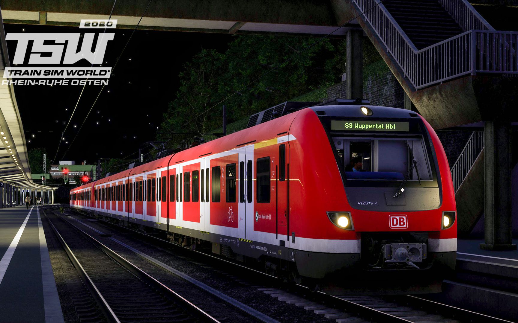 火车模拟世界2020 - 莱茵鲁尔东 #4：运营结束后的回送班次 驾驶BR422至车辆段 | Train Sim World_哔哩哔哩 ...