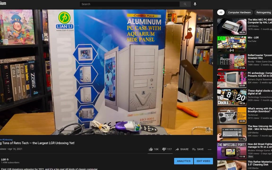 [LGR] The Lian Li Aquarium PC Case from 2003!_哔哩哔哩_bilibili