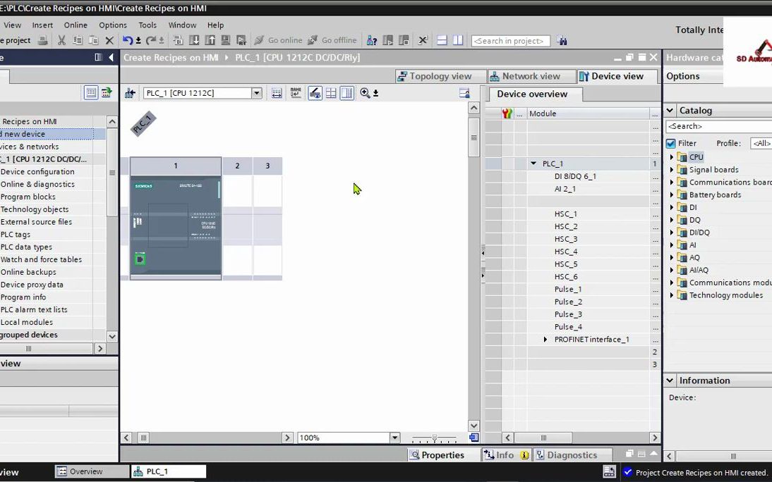 Siemens WinCC TIA Portal - 在 HMI 上创建配方 PLCHMI教程工业自动化_哔哩哔哩_bilibili