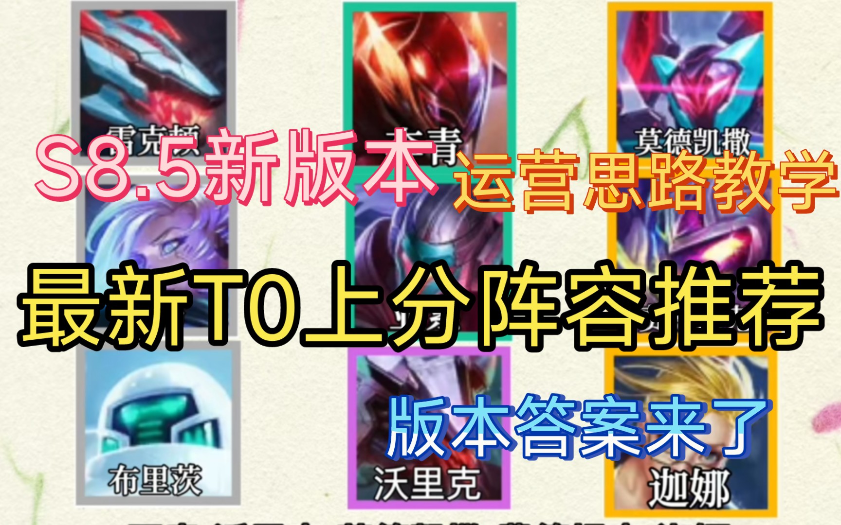 【金铲铲之战】S8.5新版本T0上分阵容推荐，版本答案来了！ - 视频下载 Video Downloader