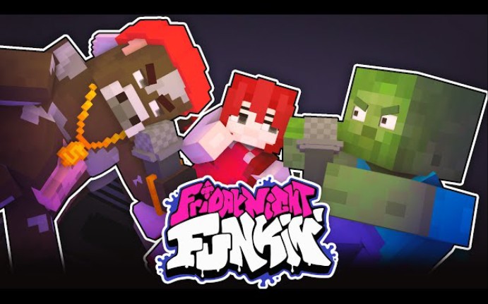 怪物学院:FNF挑战（GhostBlock Minecraft Animation）_哔哩哔哩_bilibili