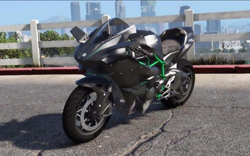 GTA5 川崎H2R第一人称高速， 体验一下肉包铁的快感_哔哩哔哩_bilibili