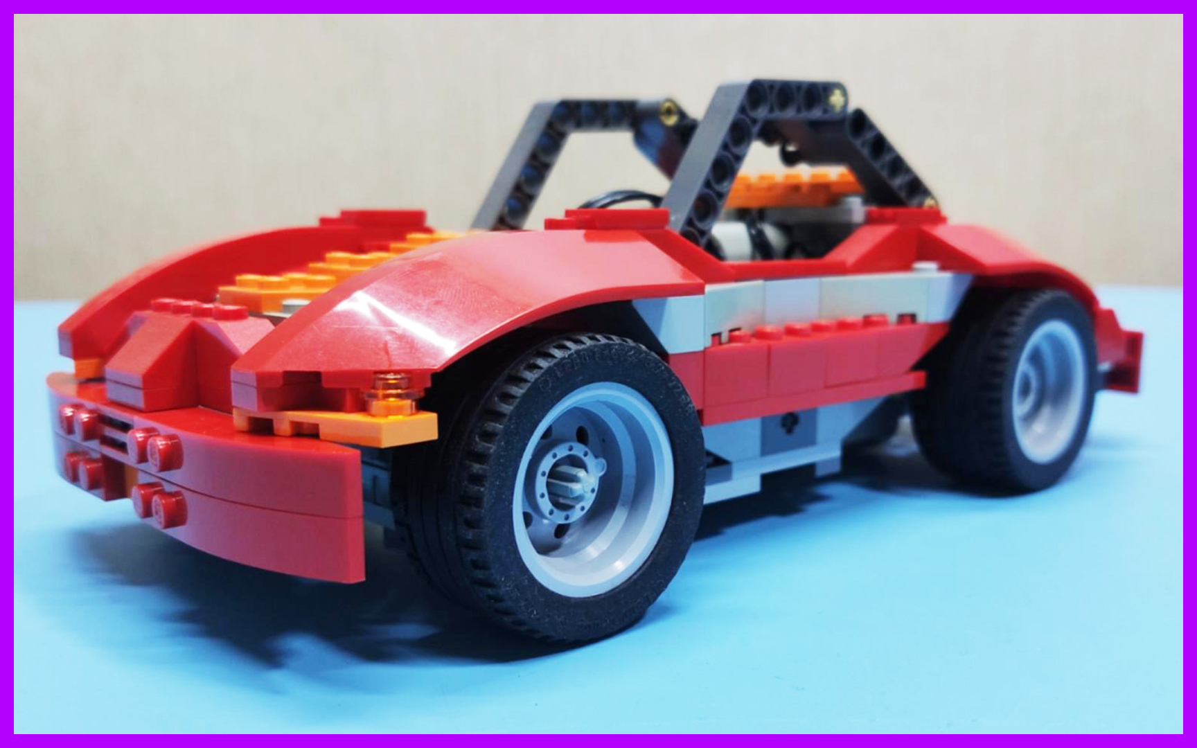 乐高4895古董电器件_模式B_撞墙回弹汽车_PF动力组_QIQI玩具记录_lego亲子STEAM教育小颗粒益智早教机械结构
