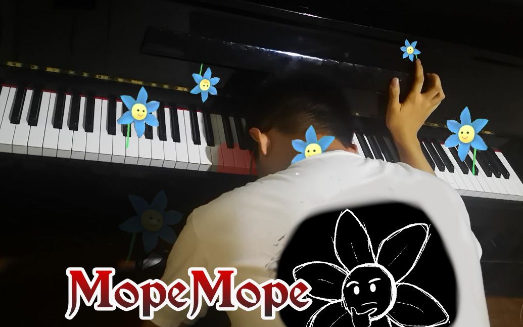 [钢琴]MopeMope你们要的敲可爱(no)的蓝发发_哔哩哔哩_bilibili