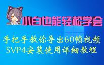 使用SVP4进行视频补帧制作-安装使用教程(图文版) - 哔哩哔哩