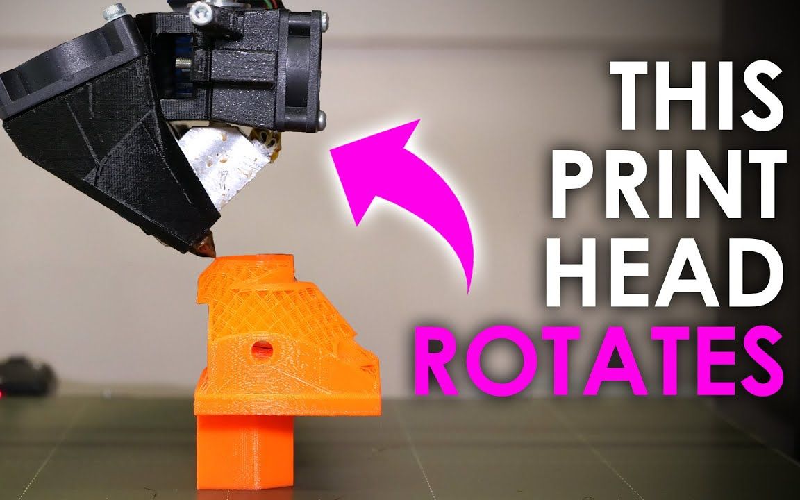 Impressive 4-Axis Non-Planar 3D Printing_哔哩哔哩_bilibili