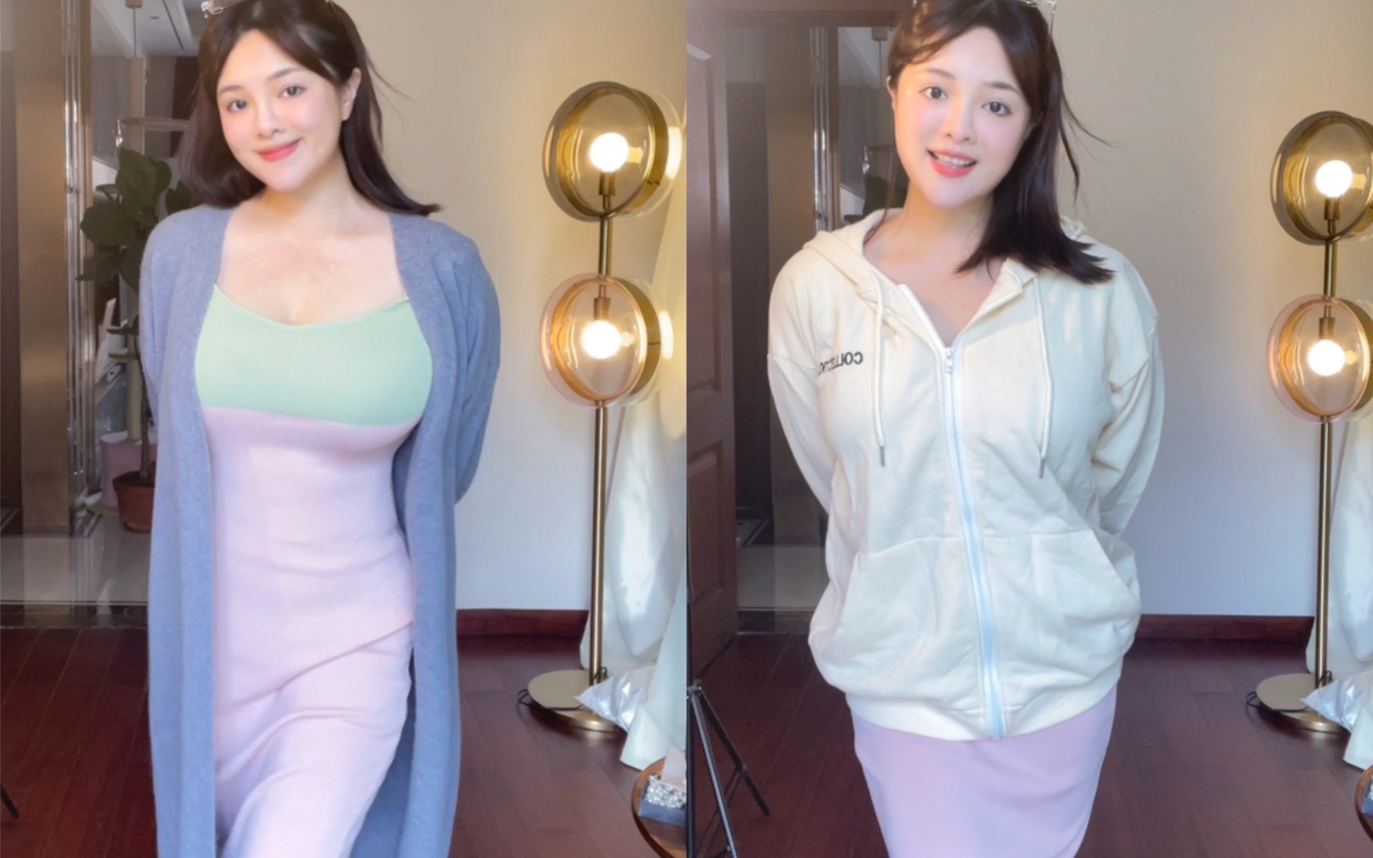 温柔甜美5G入秋 155/75F 微胖大胸小个子入秋外套分享 - 哔哩哔哩