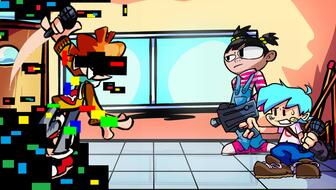 【FNF】PIBBY GLITCH DEFAULTGUYASDF VS BOYFRIEND_音游热门视频