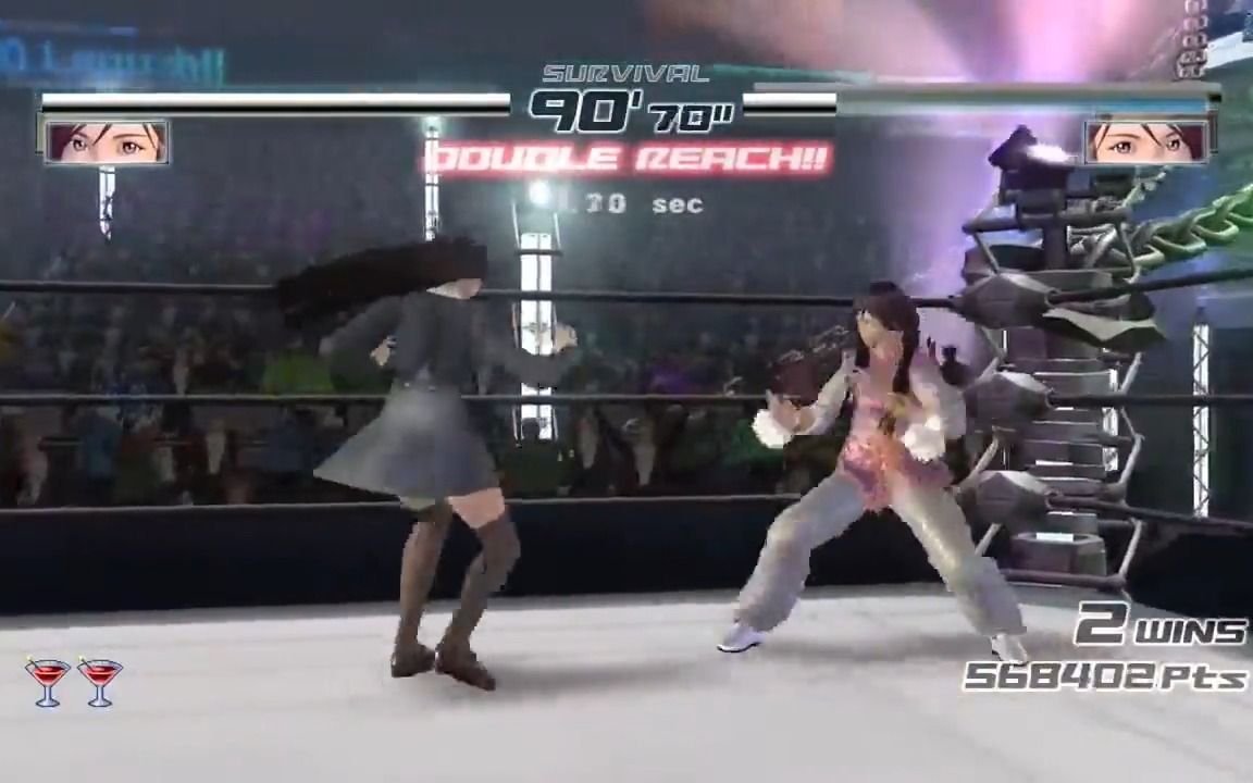 Dead or Alive Fight - Tag Team Survival featuring Helena & Kokoro (DOA4)