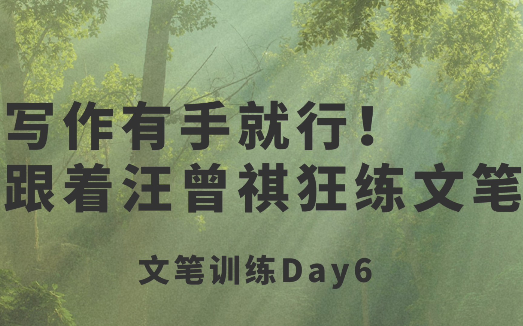 究竟什么是有效写作练习?汪曾祺的文笔到底怎么样? 哔哩哔哩