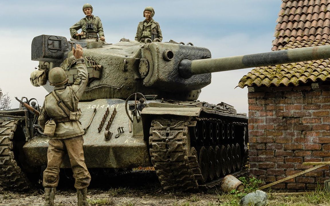 【Night Shift】1/35场景制作-Peekaboo! Germany 1946 What-If Diorama_哔哩哔哩_bilibili