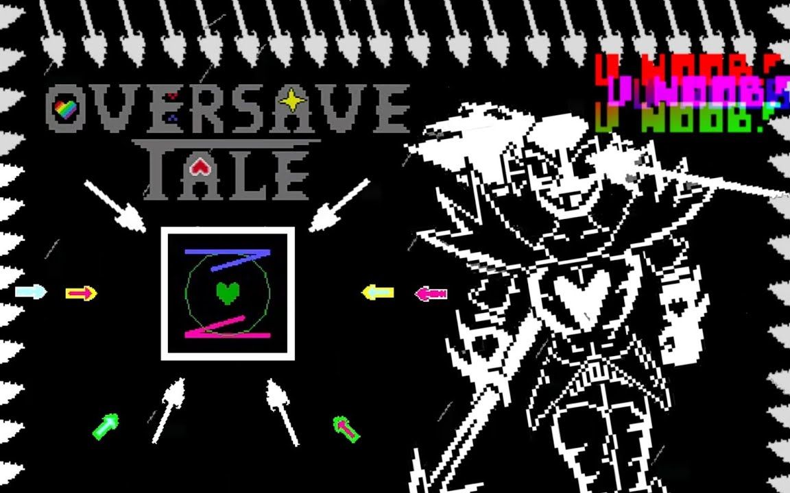 【OverSave-Tale】Undyne战通关 (Noob Mode) 没有作弊！！！_传说之下