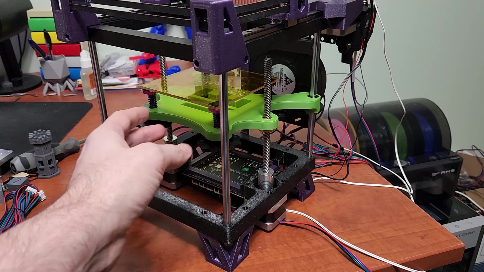 [Rolohaun] ROOK便宜的主要是3D打印的Corexy打印机 - 构建技巧最终 - 新床FRA - 视频下载 Video ...