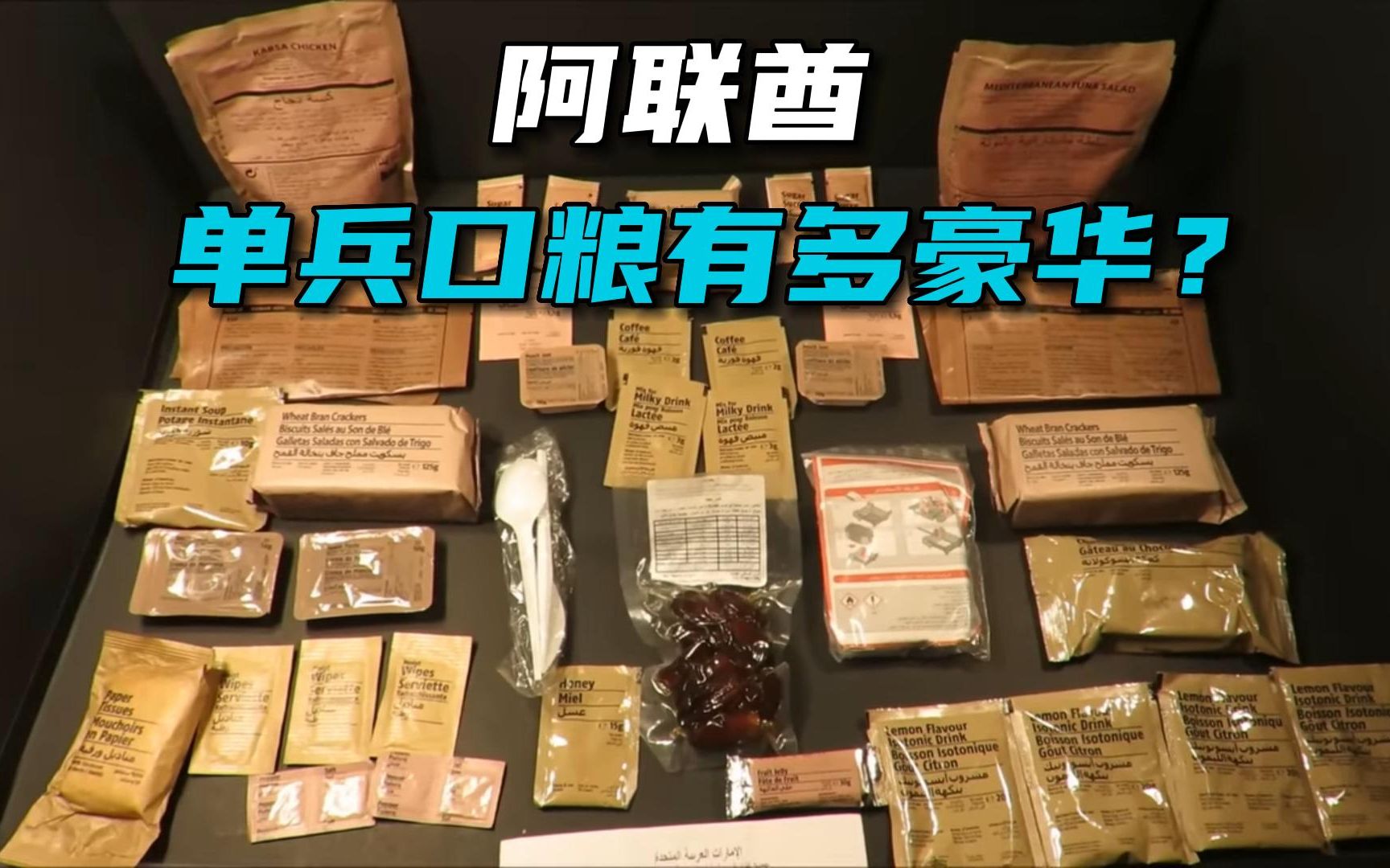阿联酋的单兵口粮有多豪华？ - 哔哩哔哩