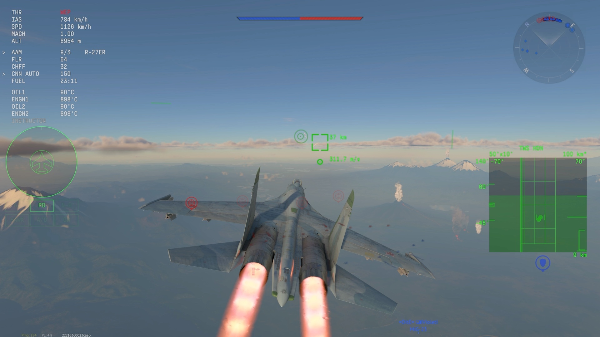 战争雷霆 su27 50公里R27ER击落F14-_22___-_22___-哔哩哔哩视频