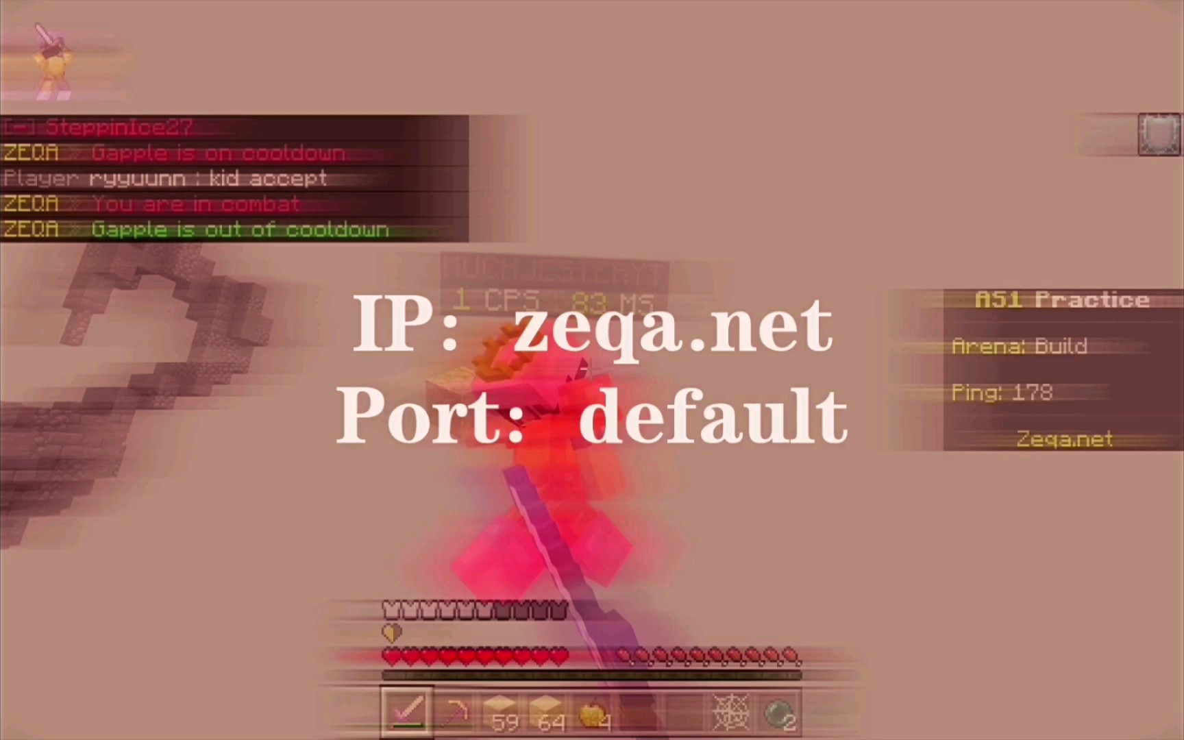 【MCPE】基岩版优质pvp服务器试玩与推荐—Zeqa_我的世界_实况